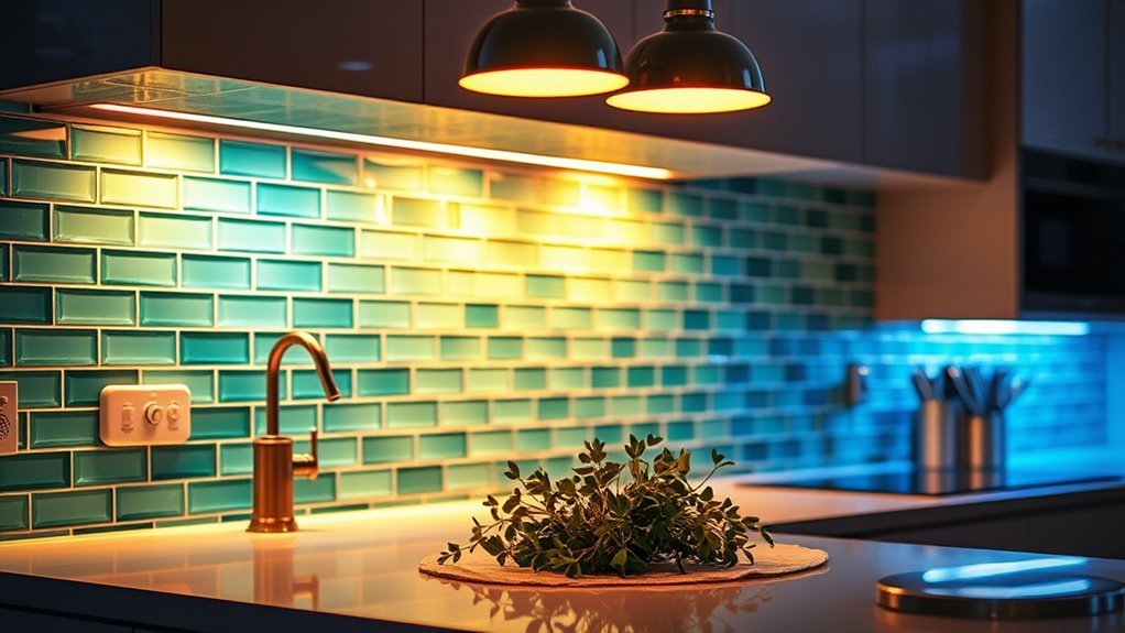 How to Enhance Your Kitchen Ambiance with 30 Backsplash Lighting Ideas