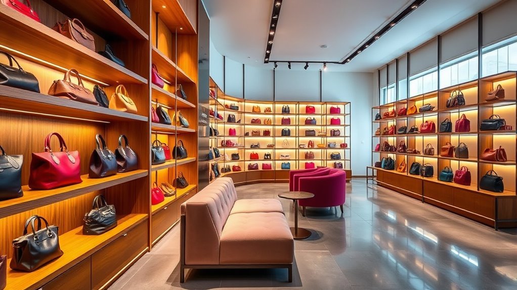 40 Bag Store Design Ideas to Showcase Products and Improve Sales Flow
