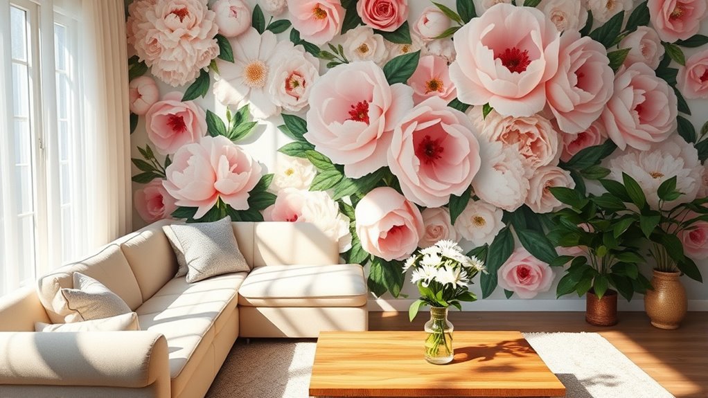 How Can You Add Charm With Floral Accent Walls? 40 Beautiful and Trendy ...