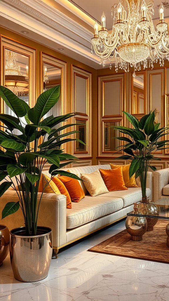 Gold and Silver Living Room Ideas for a Glamorous Look