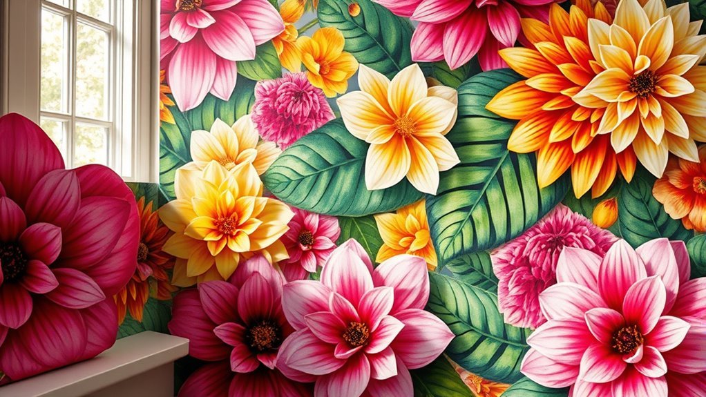 Looking for Large Flower Wallpaper Inspiration? 40 Dazzling Ideas to ...