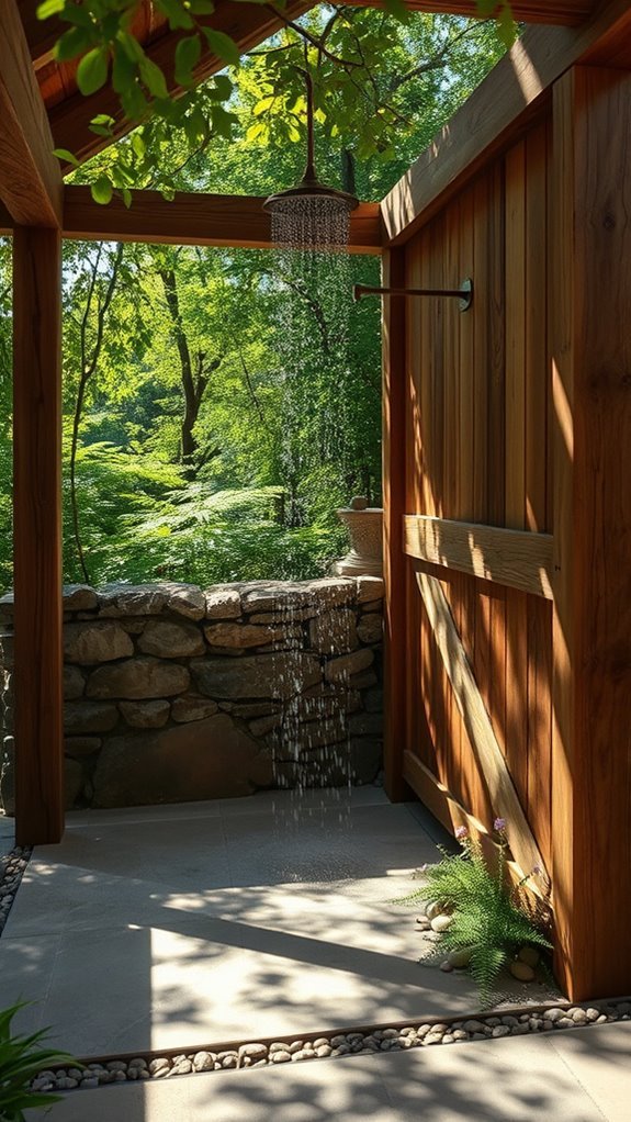 Rustic Outdoor Shower Ideas for Creating a Relaxing, Natural Retreat
