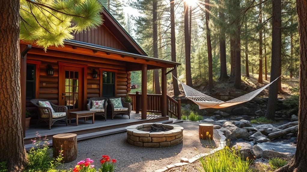 40 Cabin Outdoor Ideas Rustic Wooded Staycation Spaces