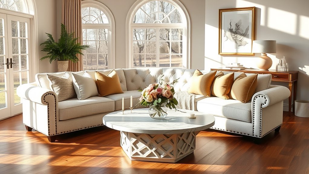 Elegant Ivory Sofa Living Room Ideas for a Sophisticated Look