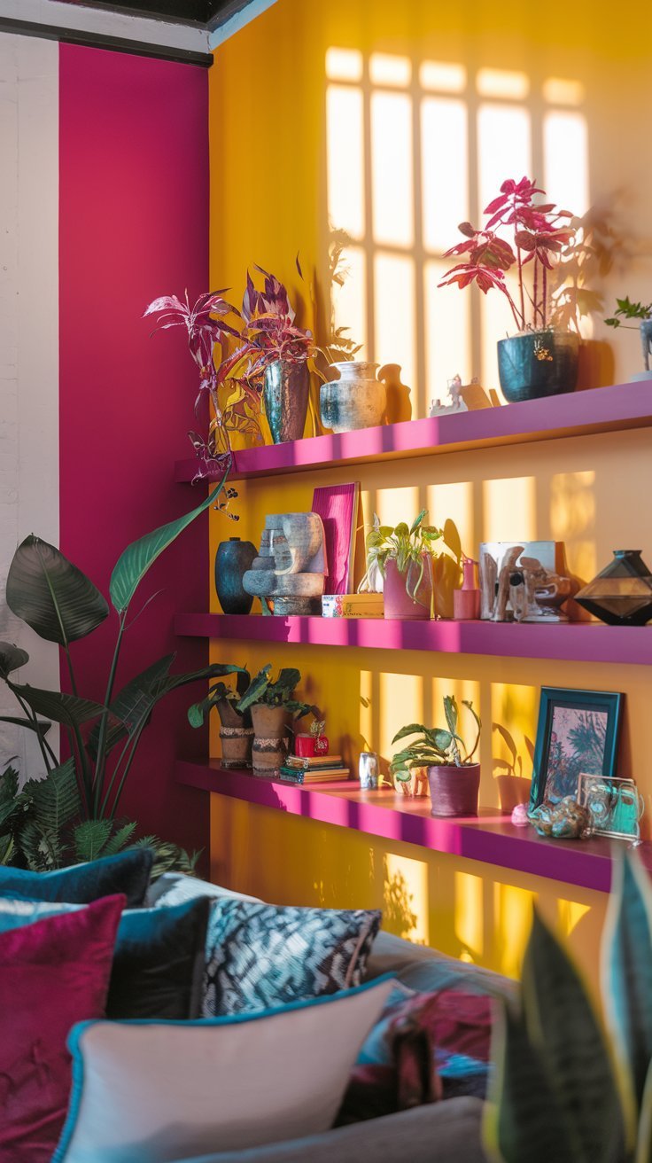 Highlighter Wall Design Ideas for Living Rooms That Make a Statement